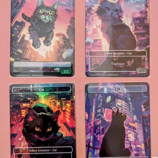 Foilforest Animals Proxy Tokens rabbit, Otter, Fish, Food for Magic ...
