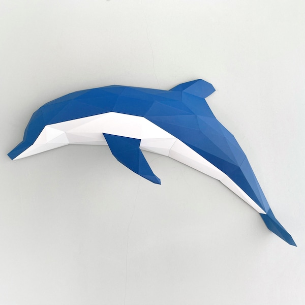 Dolphin, Papercraft Animals, Papercraft Pdf, Paper Sculpture, Dolphin ...