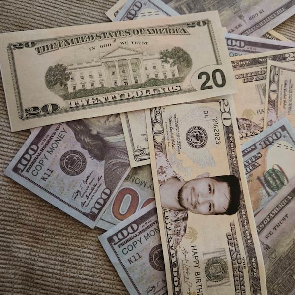 Personalized Money, Fake Money, Prop Money, Your Face on Money, 20 ...