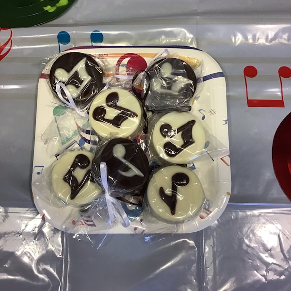 Music Note Chocolate Covered Sandwich Cookie One Dozen - Etsy