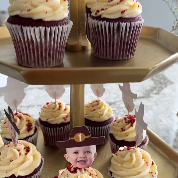 Custom Face Cupcake Toppers, Personalized Cupcake Toppers for Birthday ...