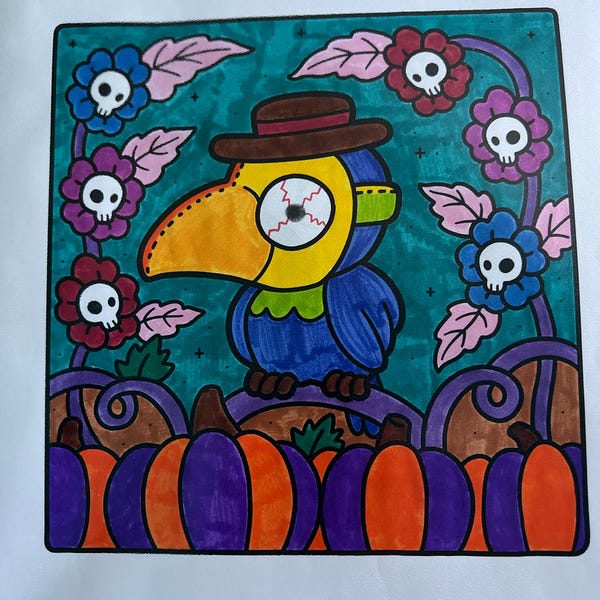 Spooky Cutie: Adorable Creepy Creatures in Cozy Hygge Moments Coloring ...