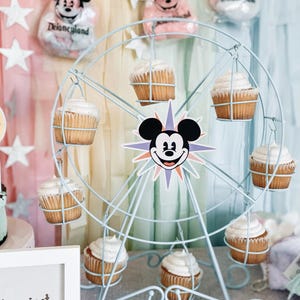 Printable Pastel Mickey Balloons, Disneyland Baby Shower Stand up Prop ...
