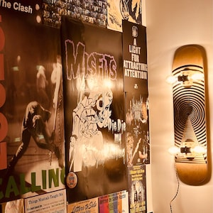 Skateboard Lamp Checkerboard - Etsy