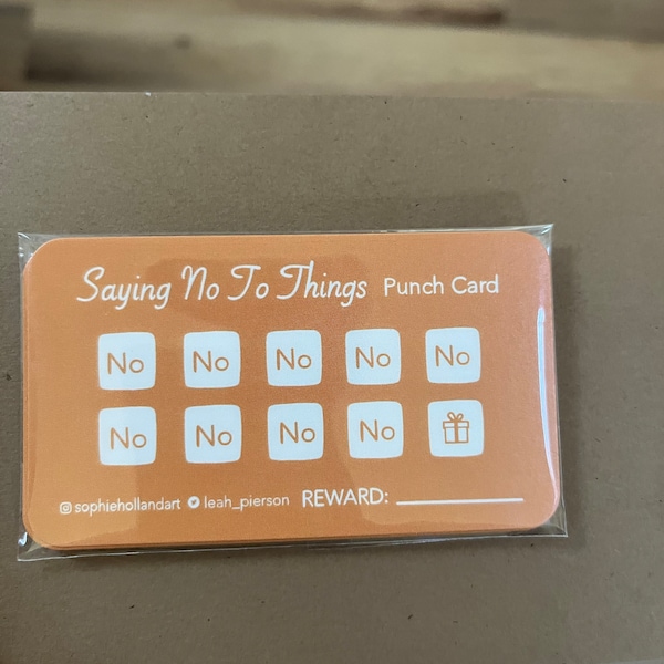 Acts of Kindness Punch Card Pack of 5 | Stocking Stuffer | Motivational ...