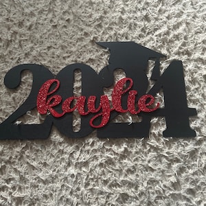 Custom Graduation Cake Topper Class of 2024, Personalized Cake Topper ...