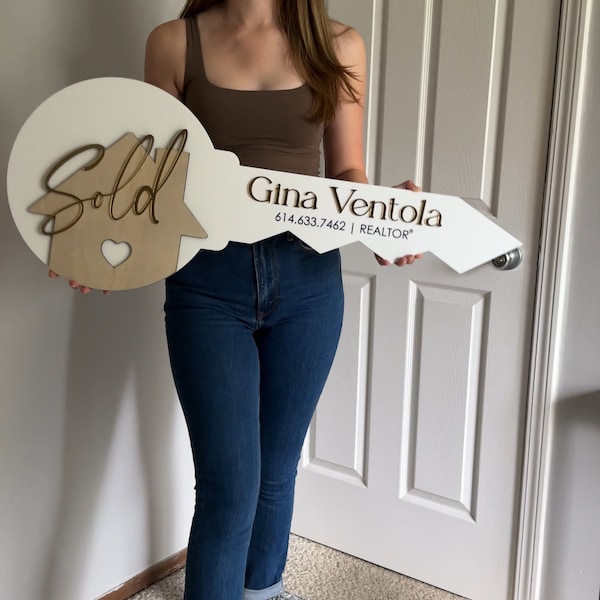 Personalized Realtor Key With Heart | Closing Realty | House Sold ...