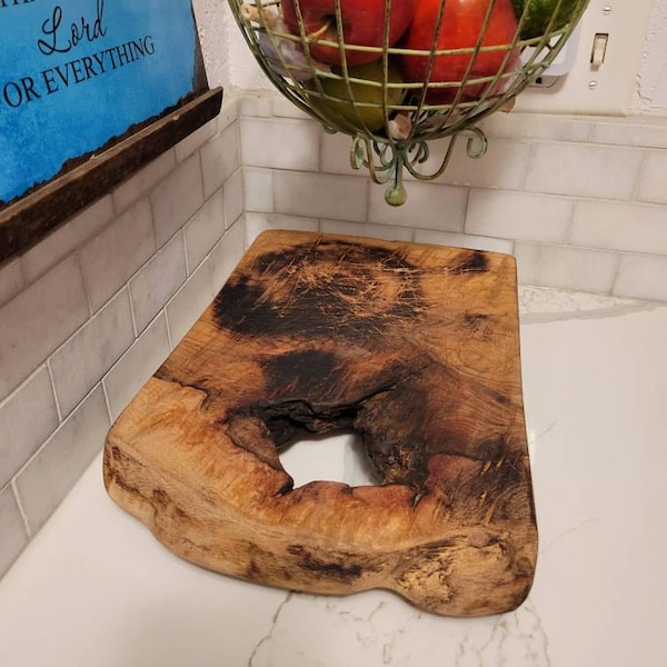 Primitive/rustic Hand-made Cutting Boards /charcuterie Boards Hard Wood ...