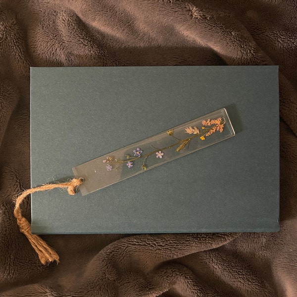 Personalized Resin Bookmark. Forget-me-not Flowers. Graduation Gifts ...