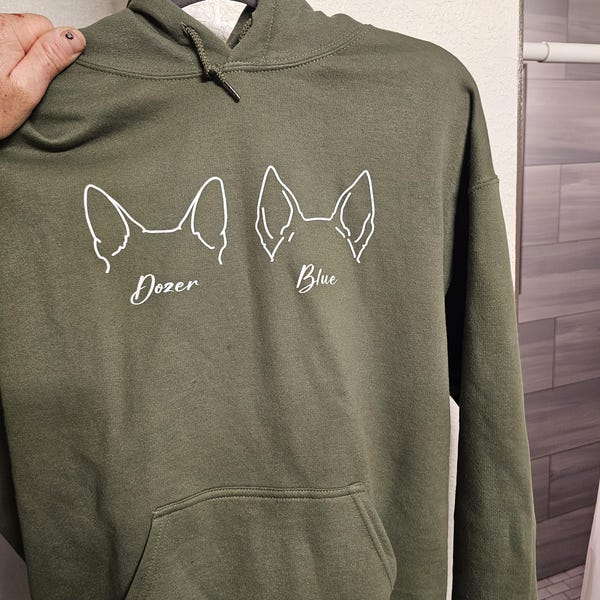 Custom Dog Sweatshirt, Personalized Dog Face Sweatshirt With Name ...