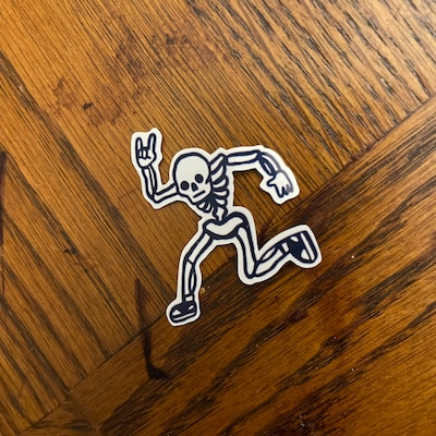 Skeleton Sticker - Etsy