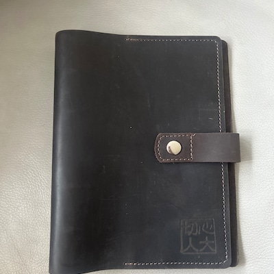 Leather Notebook Cover A5, A4, B5 Custom Personalized Journal Cover ...
