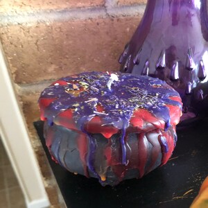 Yule Cauldron Candle / Yule Pillar Candle / Yule Decoration / - Etsy