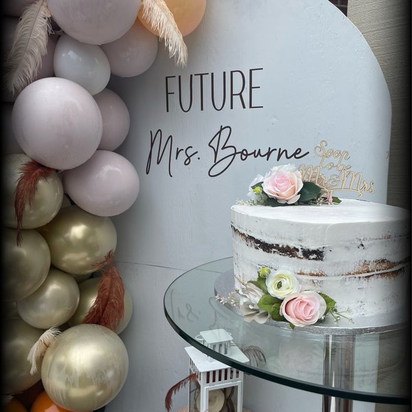 Future Mrs Bridal Shower Decal - the Future Mrs - Miss to Mrs Sticker ...