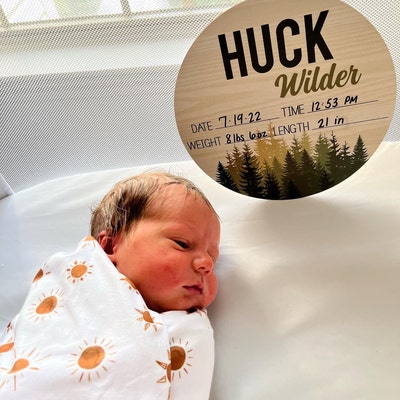 Baby Birth Stat Sign Personalized Birth Announcement Sign - Etsy