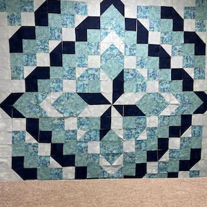 Digital PDF Quilt Block Pattern|faceted Star Quilt Block Pattern|modern ...