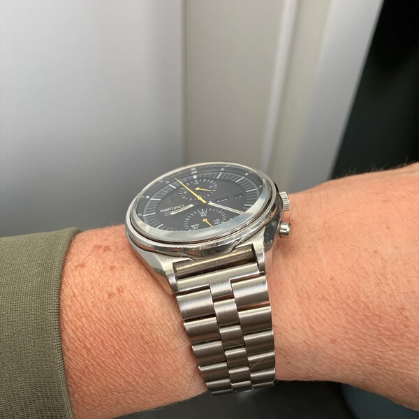 18mm 316L Stainles Steel Vintage Rare Bead of Rice Watch Band for 1970 ...