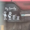 TOTOMO 13 Stick Figure My Family Car Decal Sticker (style#1) Mom Dad ...
