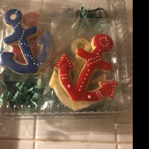 Anchor Cookie Cutter – Nautical Cookie Cutter Sea Cookies Ship Wheel ...