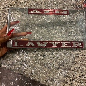 Delta Sigma Theta Lawyer License Frame Red Background Mirror Letters - Etsy
