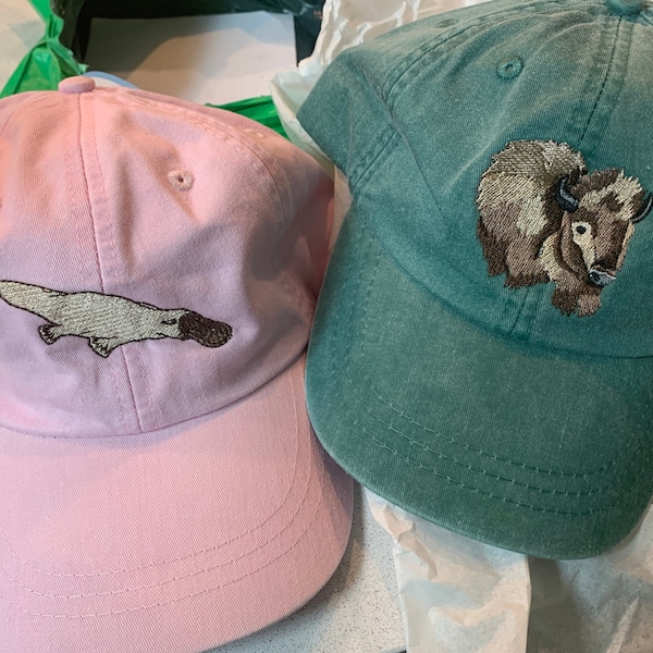PLATYPUS HAT Embroidered Men Women Australia Wildlife Cotton Cap ...