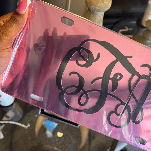 Custom Mirror "bronze" License Plate, Car Tag, Personalized Car Tag ...