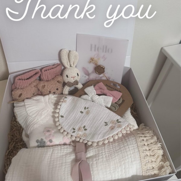 Baby Gift Box, Baby Shower Gift Box, Baby Gift Box Set, Baby Girl ...