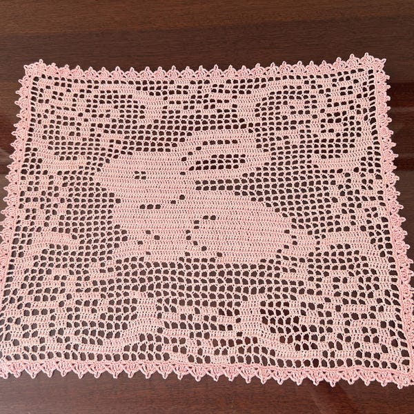 Swirl Framed Animals Filet Crochet Chart Patterns - Etsy
