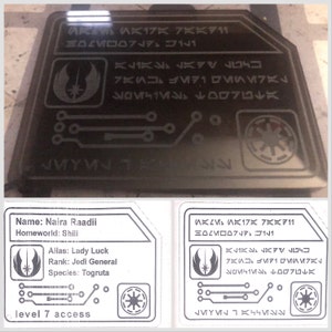 Star Wars Inspired Magnetic NAME TAG / BADGE - Etsy