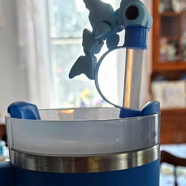 Hammerhead Shark Straw Toppers/ Charms Straw Buddies for Stanley ...