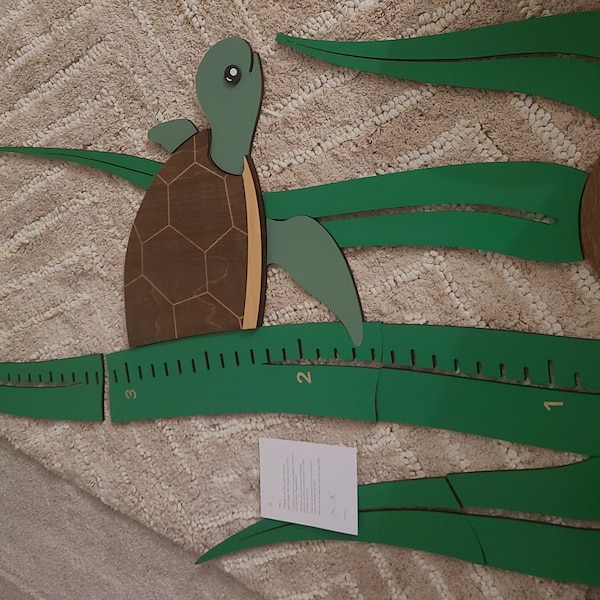 Sea Turtle Growth Chart, Nautical Themed Baby Shower, Ocean Nursery ...