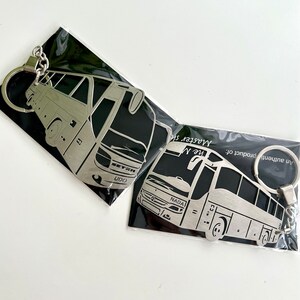 Custom Citroen 2CV 1970 Keychain, Stainless Steel Key Ring for Birthday ...