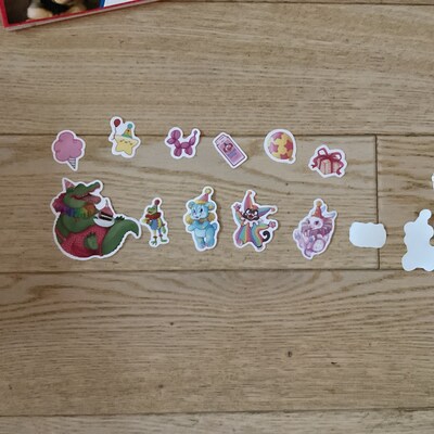 A6 UWU Burger Fast Food Sticker Sheet - Etsy