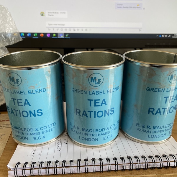 Ration Reproduction WW Food Tin Cans Display Props Collectible Re ...