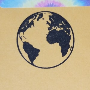 Planet Earth Rubber Stamp, Earth Stamp, Planet Stamp, Astronomy Stamp ...