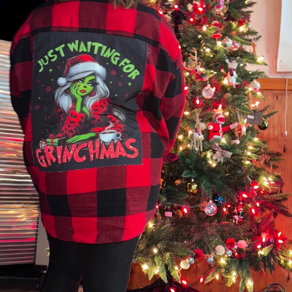 Horse Flannel Shirt, Bleached Flannel Shirt With Back Patch, Horse ...