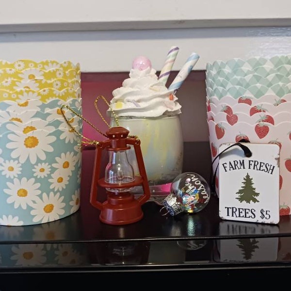 Faux Retro Reindeer Cupcake/fake Christmas Cupcake/fake Cupcake/food ...