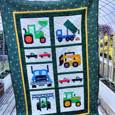 PDF Quilt Block Pattern Camper Vehicle Quilt - Etsy