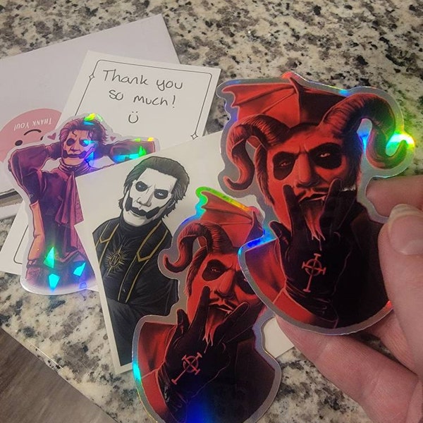 Papa Copia Holographic Vinyl Sticker - Etsy