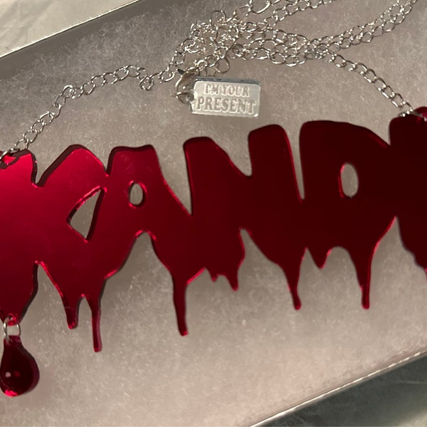 Single Layer Custom Laser Cut Acrylic Necklace MADE TO ORDER - Etsy