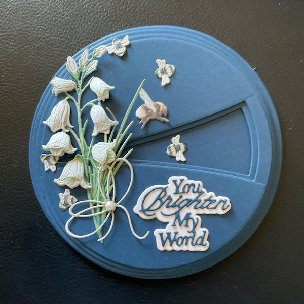 Large Lilac Flower Die Cuts X 4, Wild Flower Die Cuts, Card Toppers ...