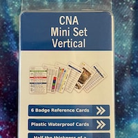 Mini CNA / NA / Nursing Assistant Vertical Badge Card Set 6 Cards for ...