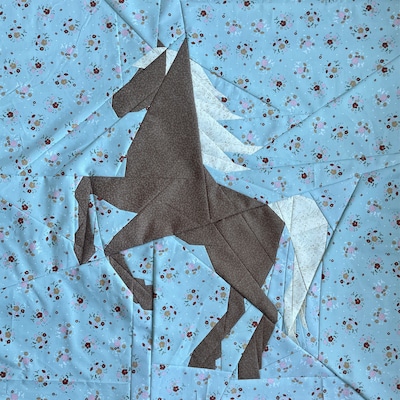 Abstract Chicken rooster Foundation Paper Pieced Quilt Pattern Block ...