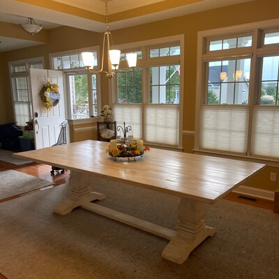 Extra Large Farmhouse Table, Long Farm Table, Custom Wood Table, Rustic ...