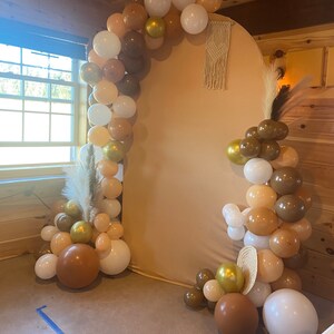 Sage Green Balloon Garland Arch Kit in Matte Sage Taupe Gold Metallic ...