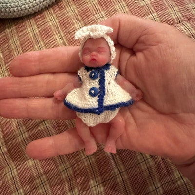 Miniature Doll Clothes Baby Jumpsuit 1:24 Dollhouse Miniature Baby Doll ...