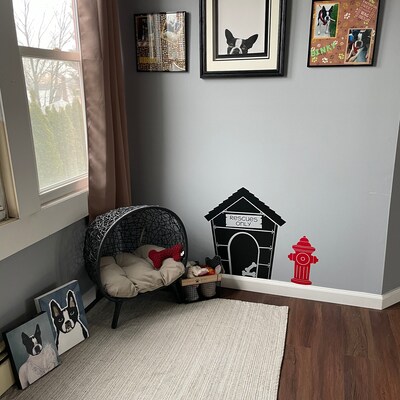 Personalized Dog Decal Dog House Wall Vinyl Dog Name Sticker Pet Decor ...