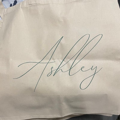 Personalized Script Tote Bag Wedding Welcome Bag Bachelorette Party ...