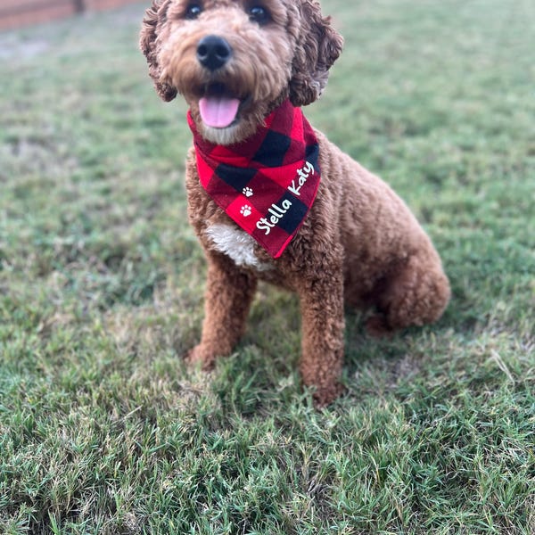 Personalized Pet Bandanas, Custom Dog Bandana, Puppy Snap Button ...