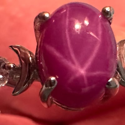 Lindy Star Sapphire Ring, Star Gemstone, 6rays Star, Blue Star Sapphire ...